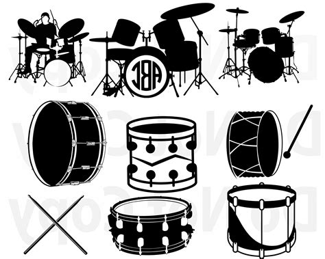 Drum Set Vector At Collection Of Drum Set Vector Free For Personal Use