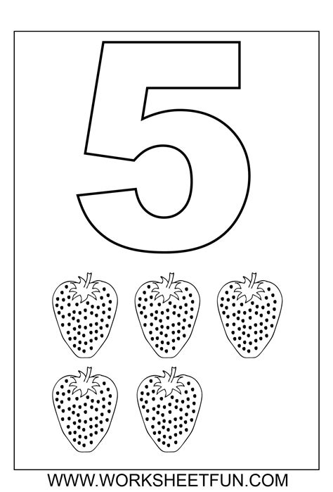 Number 5 Worksheet Preschool