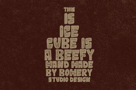 Ice Cube Font On Behance