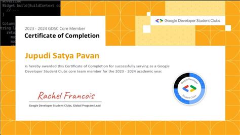 Satya Pavan Jupudi On Linkedin Gdsc Svec Programming