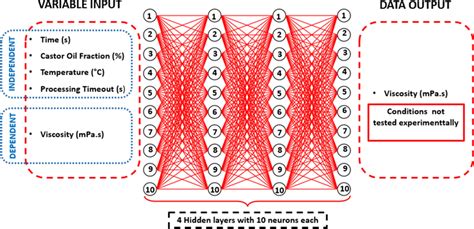 the architecture of an artificial neural network comprising input