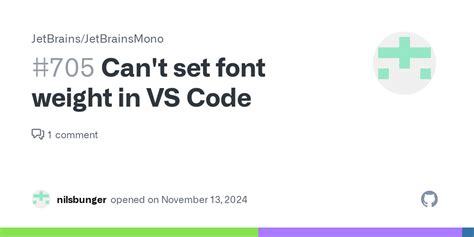can t set font weight in vs code · issue 705 · jetbrains jetbrainsmono