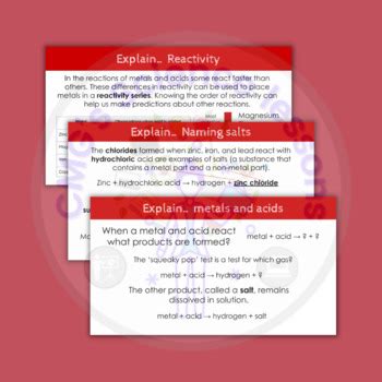 Metals And Acids Distance Learning KS By CMGs Science Lessons