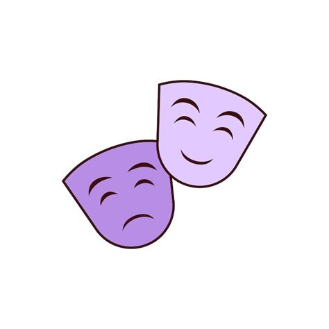 Premium Vector Sad And Happy Face Mask Concept