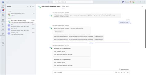 Bot Daily Task Reminder Code Samples Microsoft Learn