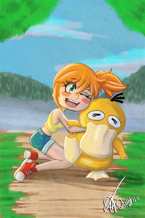 Misty Y Psyduck By Fer5l5 On Deviantart