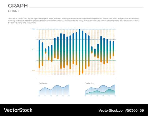 Analysis Business Data Charts Royalty Free Vector Image