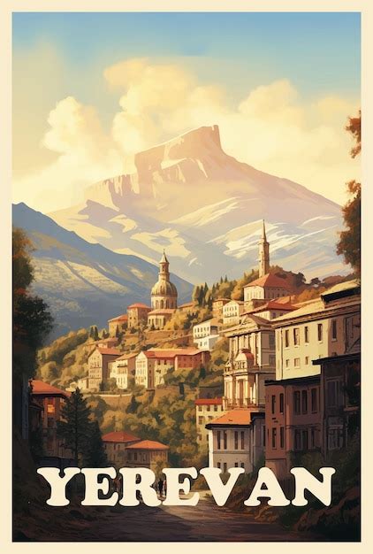 Affiche Rétro Derevan Vecteur Premium