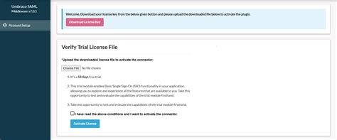 License Activation Steps For Umbraco Saml Free And Premium Plugin