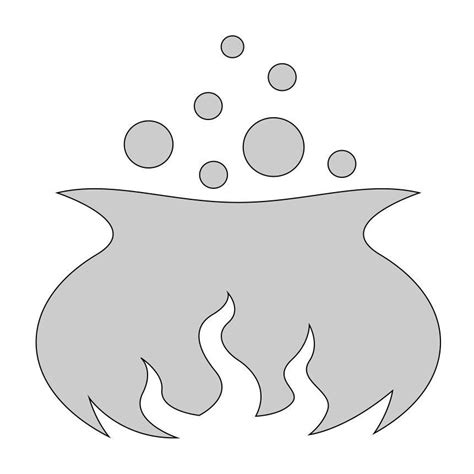 Witchs Cauldron Free Pumpkin Stencil Pumpkin Pattern Pumpkin Template Jack O Lantern