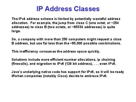 Ip Address Classes And Definition Explained