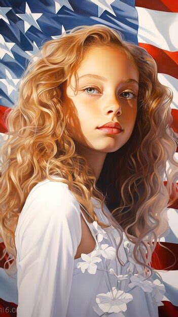 Beauty Young Girl With White Background Premium Ai Generated Image