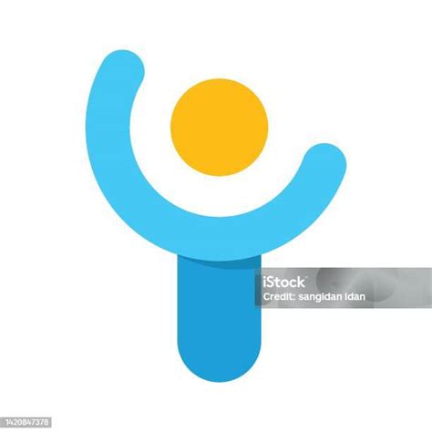 Y 편지 사람 아이콘 벡터 일러스트 레이 션 컨셉 디자인 개념에 대한 스톡 벡터 아트 및 기타 이미지 개념 공동체 광고 Istock