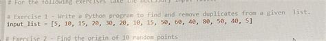 Solved Exercise 1 ﻿write A Python Program To Find And