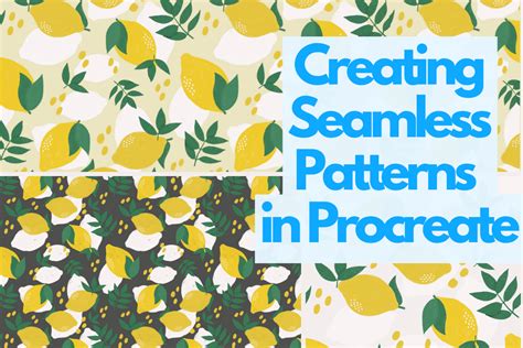 online creating seamless patterns in procreate course · creative fabrica