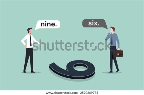 Six Nine Different Answers Perspective Point Stock Vector Royalty Free