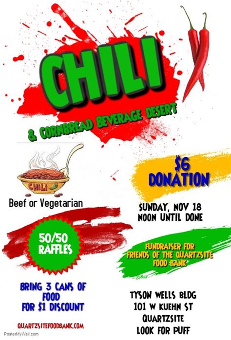 Chili And Cornbread Feed Fundraiser