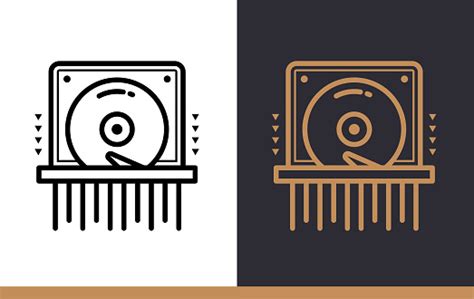 데이터 파괴의 독특한 선형 아이콘입니다 클라우드 컴퓨팅 및 인터넷 기술 아이콘 프레 젠 테이 션 모바일 애플 리 케이 션 웹사이트 인터페이스에 대 한 적합 하 고 인쇄 0