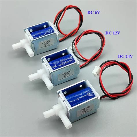 Dc 6v 12v 24v Small Mini Electric Solenoid Valve Normally Closed Nc