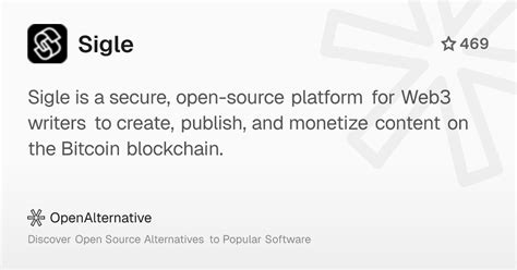 Sigle Open Source Alternative To Substack Medium And Paragraph