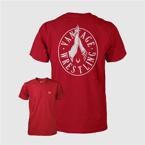 Vantage Victory Tee Red Vantage Wrestling