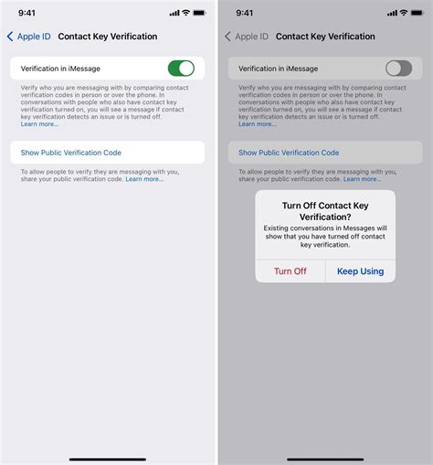 set up contact key verification for the highest level of imessage
