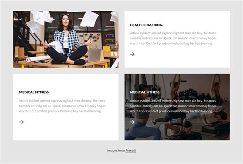 Grid With Texts And Images CSS Template