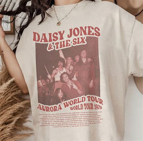 Vintage Daisy Jones And The Six Aurora Tour 1978 Shirt The Six Band
