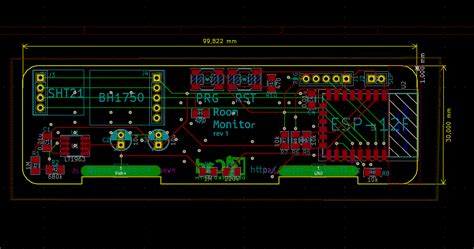 Esp8266 Based Room Conditions Monitor Part 2 Pcb Josef Adamčík