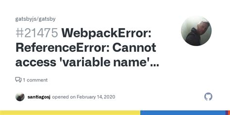 Webpackerror Referenceerror Cannot Access Variable Name Before