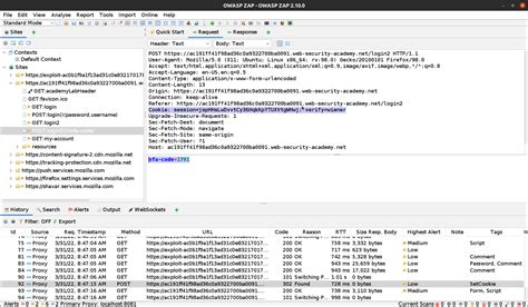 Zap Portswigger Labs 2fa Broken Logic