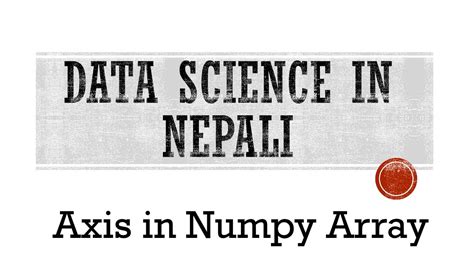Axis In Numpy Array Youtube