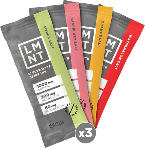 Drink Lmnt Zero Sugar Electrolytes Variety Pack Drink Mix 12 Count