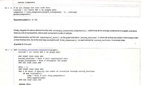 Solved Need To Implement Topological Sort And Strongly Co