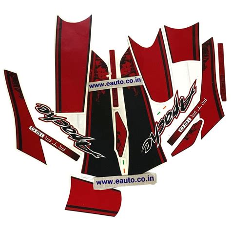 Graphics Sticker Set For Tvs Apache Rtr 160 Hyper Grey Vinyl Dec