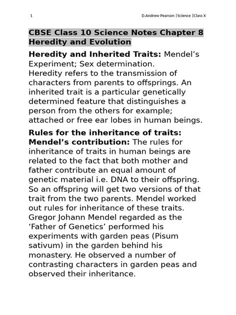 Science Chapter 8 Heridity Pdf Dominance Genetics Sex