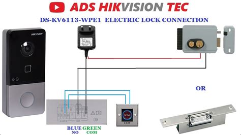 Hikvision IP Video Intercom DS KIS603P Configuration LOCK CONNECTION YouTube
