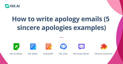 How To Write Apology Emails 5 Sincere Apologies Examples Hixai