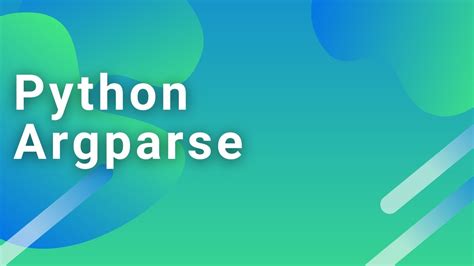 Python Argparse 引数をパース Youtube