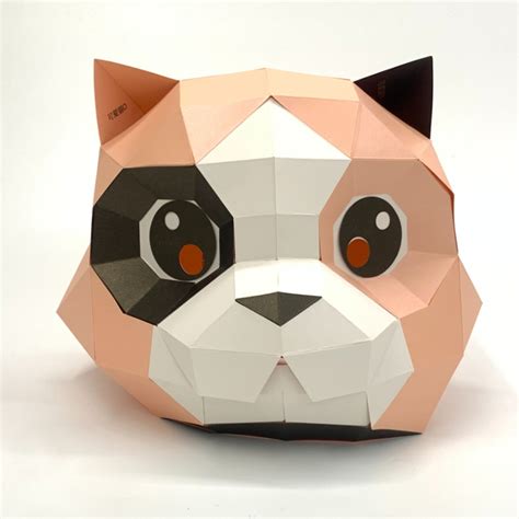 가면만들기 3d 입체 종이가면 고양이 파라브로 문구사무 파라브로 B2b전문