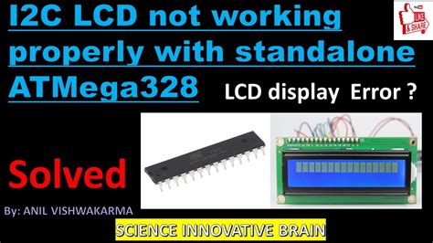 Ardunio Standalone Atmega328p Chip And 16x2 Lcd Display Not Working
