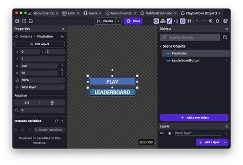 Custom Objects Prefabs GDevelop Documentation