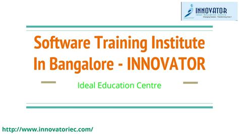 best software training institute in bangalore innovator iec by