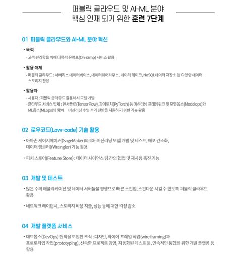 대기업 It교육기관퍼블릭 클라우드 서비스를 활용한 파이썬 기반 Ai Ml 인재 양성 과정 4회차 런프리 코딩부트