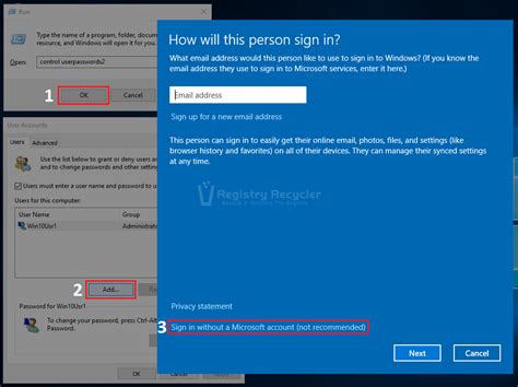 Userpasswords2 Windows 10
