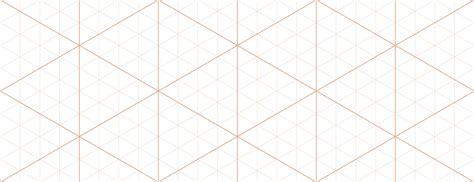 Orange Isometric Grid Graph Paper Background Vector Image