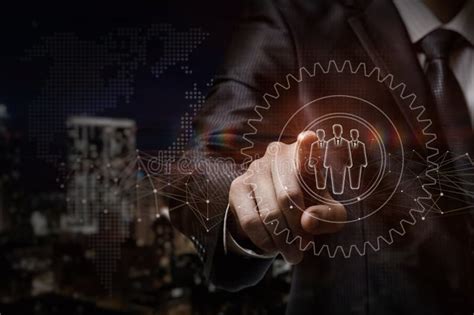 The Concept Of Business Process And Team Management Stock Image Image