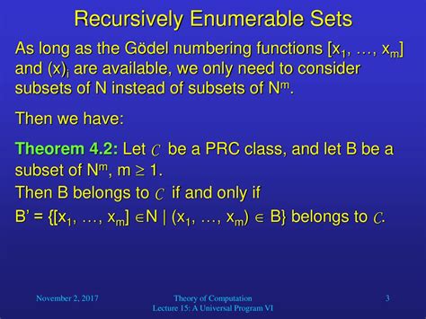 Recursively Enumerable Sets Ppt Download