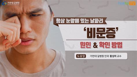 항상 눈앞에 있는 날파리‘비문증 원인 And 확인 방법 Youtube