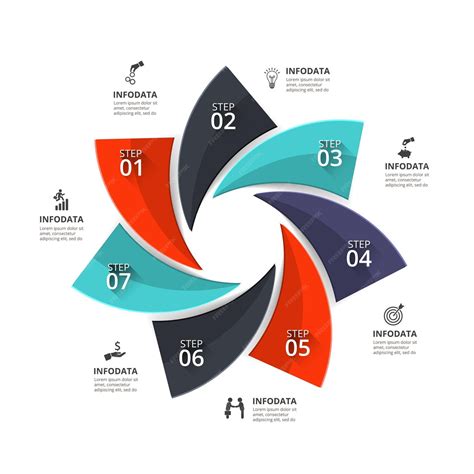 Premium Vector Vector Infographic Element Cycle Diagram With 7